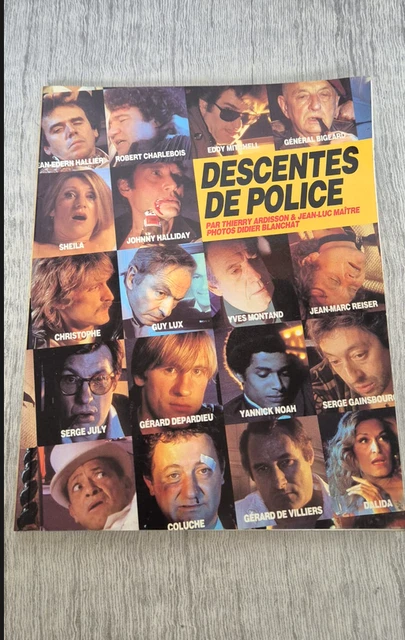 DESCENTE DE POLICE Thierry Ardisson Jean-Luc Maître célébrités années ...