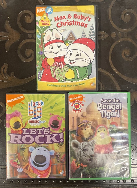 Nickelodeon Nick Jr 3 Dvd Lot Jacks Big Music Show Lets Rock Max