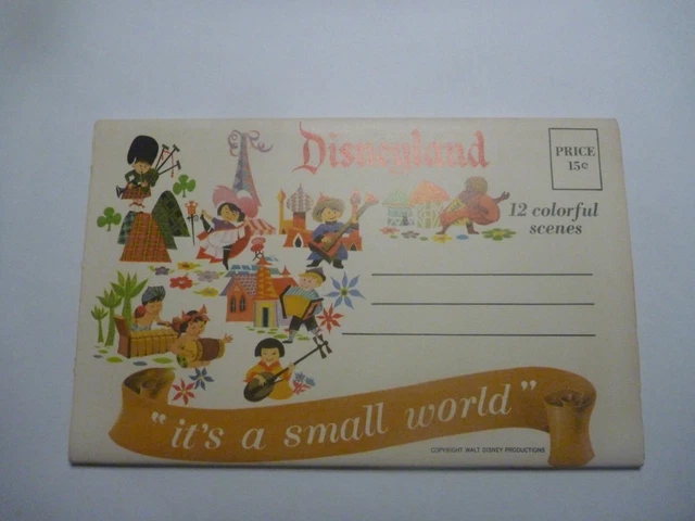 VINTAGE ITS A Small World After All Walt Disneyland Early 1970s Fold ...