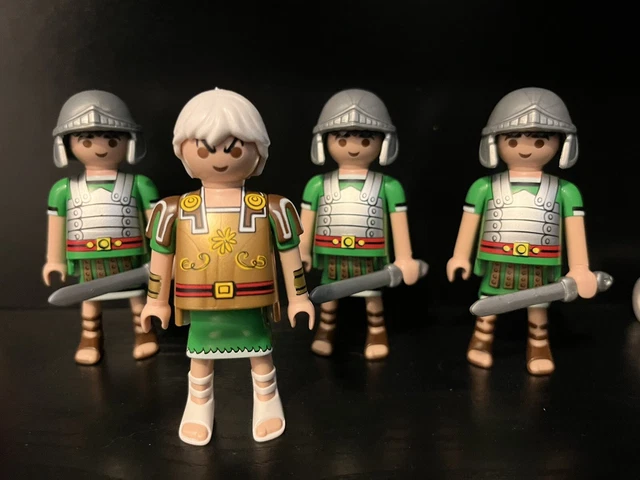 PLAYMOBIL ASTÉRIX ROME * Cesar et 3 Légionnaires Romains * Neuf EUR 14 ...