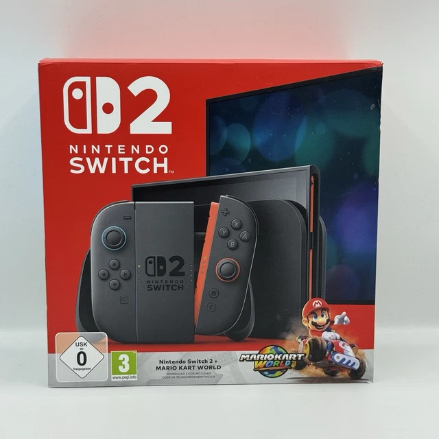 NINTENDO SWITCH 2 + Mario Kart World Bundle Brand New, Opened Box £429. ...