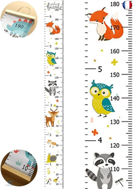 TOISE MURALE ENFANT avec Motif Dessin animé,Toile Hauteur Règle de ...