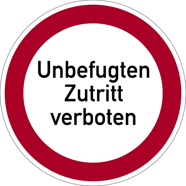 AUFKLEBER STICKER VERBOT Hinweis „Zutritt verboten! Lebensgefahr ...