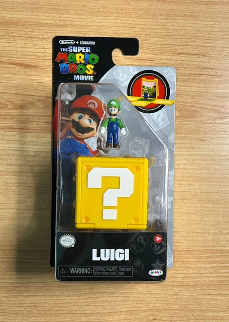 JAKKS PACIFIC SUPER Mario Bros Movie Luigi 1.25 in Mini Figure w ...