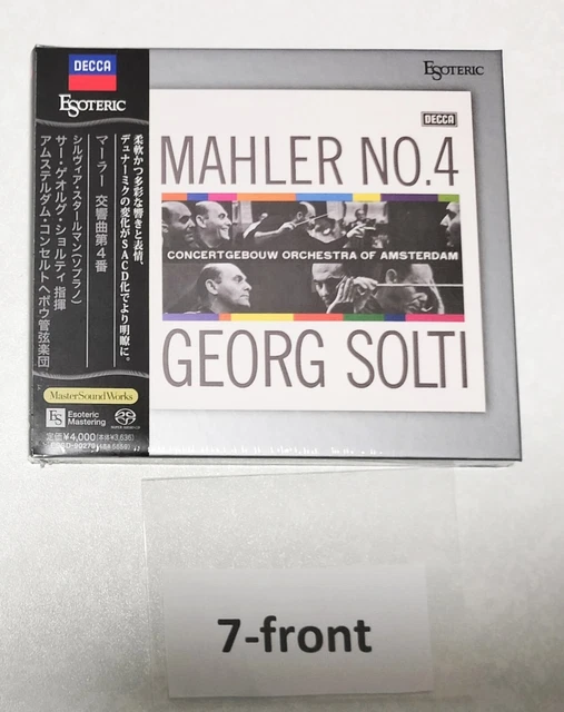 NEW ESOTERIC SACD ESSD-90279 MAHLER Symphony No. 4 SOLTI F/S £47.99 ...
