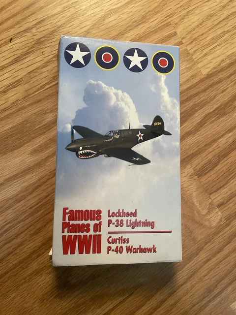 FAMOUS PLANES OF WWII VHS Lockheed P-38 Lightning Curtiss P-40 Warhawk ...