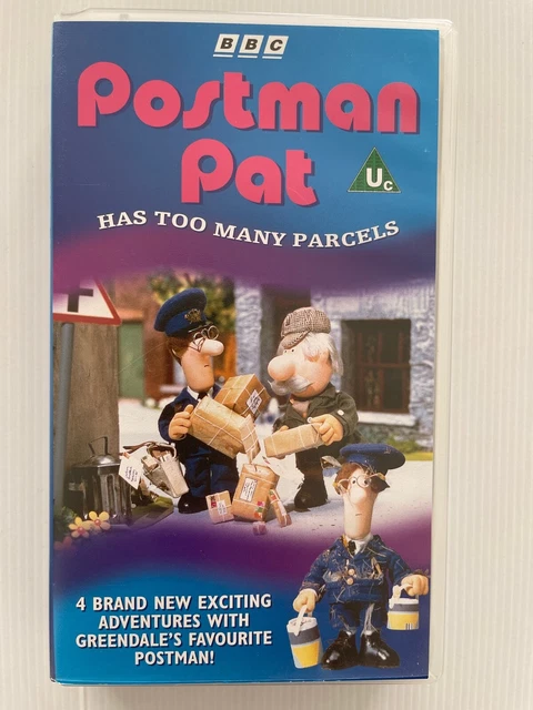 POSTMAN PAT HAS Too Many Parcels Rare VHS Video Tape BBC $34.95 ...