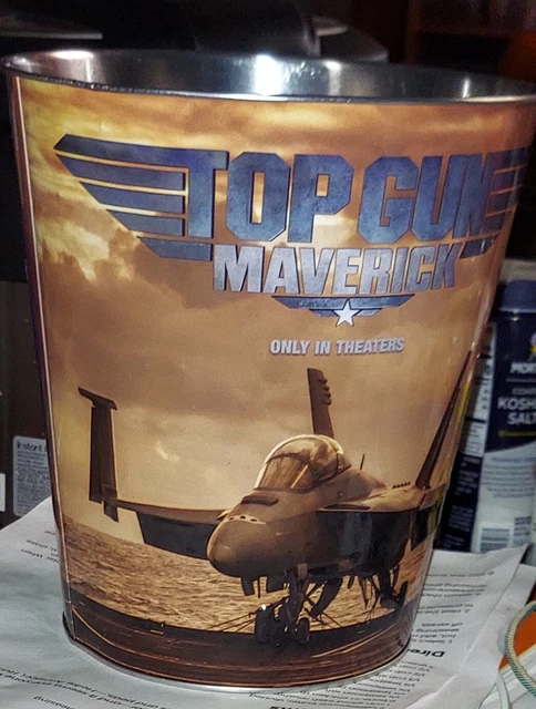 TOP GUN MAVERICK 2022 Movie Theater Tin Tub Bucket Popcorn Collectible ...