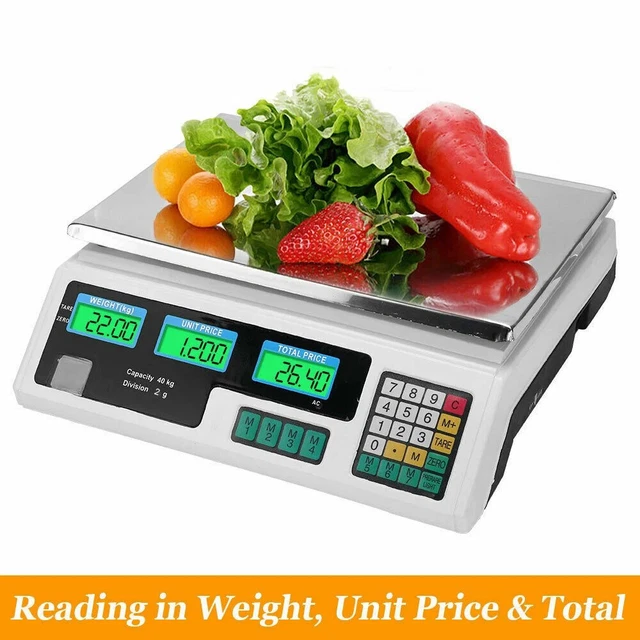 DIGITAL KITCHEN SCALES Commercial Shop Market Food Weight Scale ...
