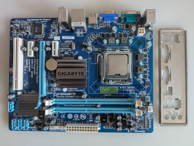 GIGABYTE GA-G41MT-S2P SOCKET LGA 775 DDR3 Motherboard with Intel CPU & I/O Plate £29.89 ...