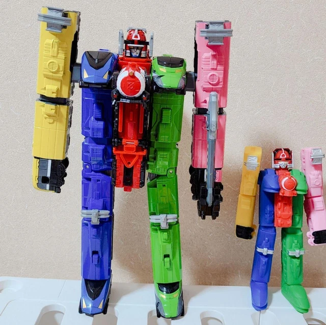 POWER RANGERS RESSHA Sentai ToQger Morpher Megazord Figure 11p Train ...