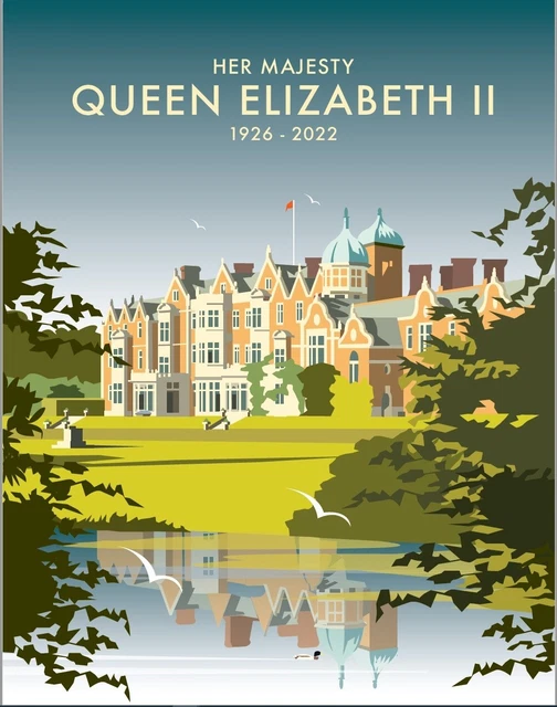 REINE ELIZABETH II Sandringham Estate Par Dave Thompson Frigo Aimant ...