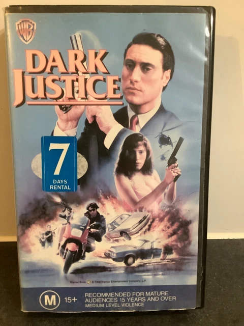 DARK JUSTICE VHS/PAL WARNER BIG BOX EX RENTAL RARE AUSTRALIAN RELEASE ...