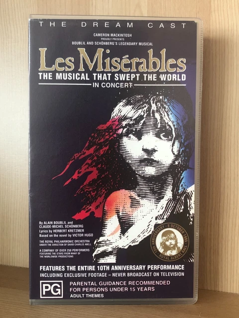 LES MISERABLES: THE Dream Cast In Concert ~ Philip Quast ~ Pal Vhs ...