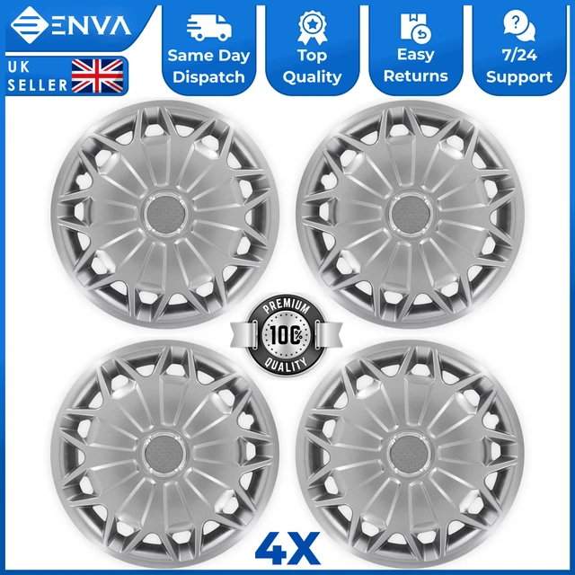 FOR FORD TRANSIT Mk8 Custom 4X 15" Inch Wheel Trim Hub Cap Cover 2014 ...