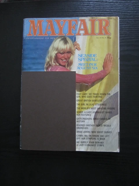 VINTAGE MAYFAIR MAGAZINE Vol. 16 No. 8 August 1981 £12.50 - PicClick UK