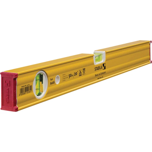 STABILA 80 AS 2 flacon Spirit niveau 20"/50cm EUR 32,57 - PicClick FR