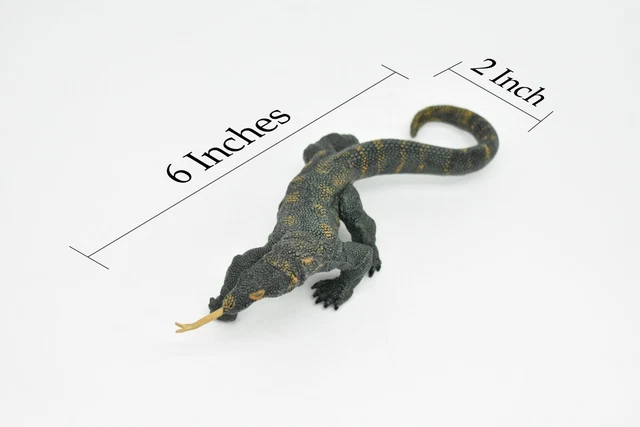 KOMODO DRAGON TOY, Reptile, Lizard, Realistic Model Rubber Replica ...