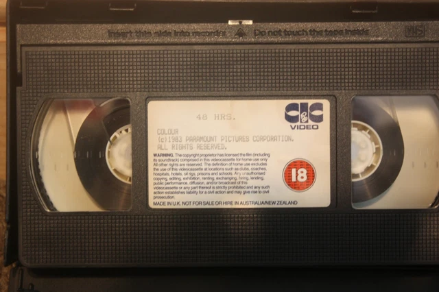 1985 CIC VHS Video 48 HRS Original Full Length Version EDDIE MURPHY ...