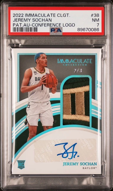 2022 PATCH LOGO de conférence collégiale impeccable Jeremy Sochan RPA ...