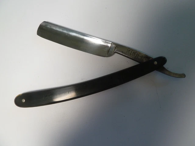 VINTAGE KROPP MADE In Sheffield England Cut Throat Straight Razor r5 £ ...