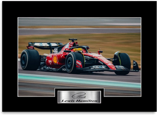LEWIS HAMILTON 2025 Signed Photo Display Poster A4 Gift For Ferrari F1 ...
