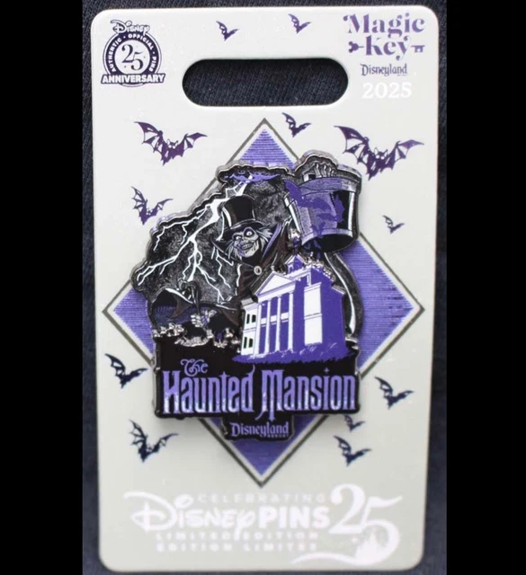 2025 DISNEYLAND HAUNTED Mansion Hatbox Ghost Magic Key Pin LE 4000 $39. ...