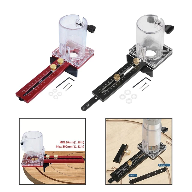 ROUTER CIRCLE CUTTER Jig Router Guide per il taglio rotondo di pannelli ...