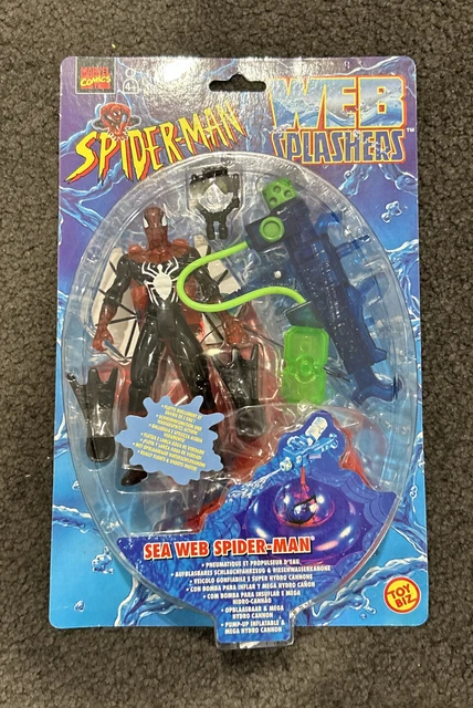 MARVEL SPIDER-MAN WEB Splashers: Sea Web Spider-Man Figure, Toy Biz ...