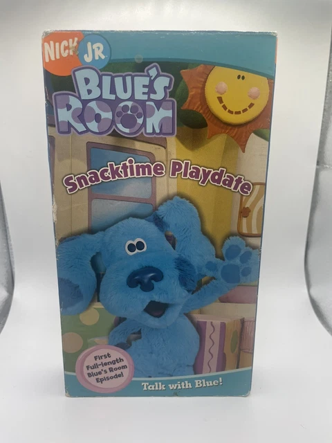 NICK JR BLUE'S Clues Blue's Room Snacktime Playdate Rare 2004 VHS £12. ...