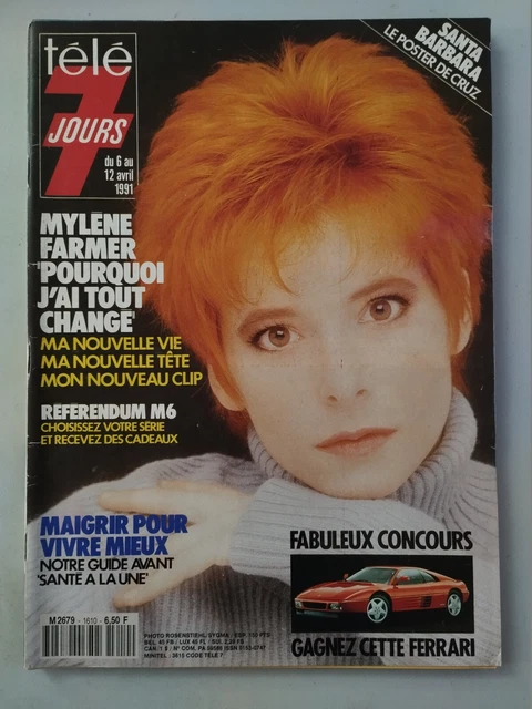 TÉLÉ 7 JOURS de 1995 - Mylène Farmer, Dick Rivers, André Dussolier EUR 5,00 - PicClick FR