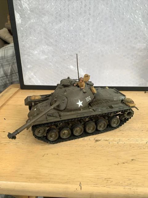 US M48 PATTON Tank Built Revell 1/35 1/32 ? Weathered Detailed 50cal ...