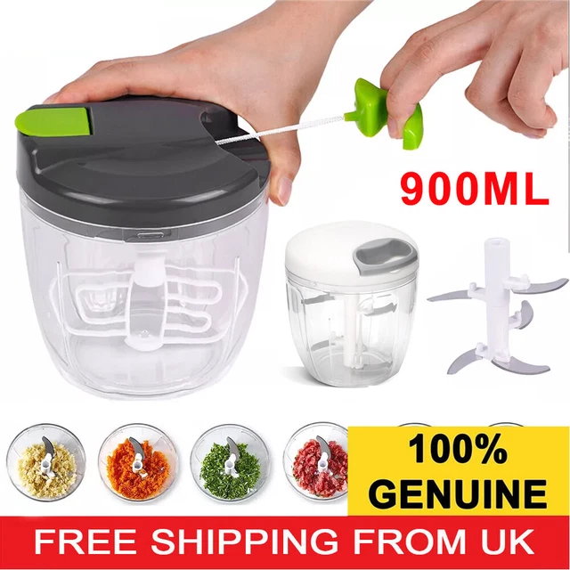MANUAL FOOD CHOPPER Pull String Pull and Chop,Hand Food Shredder,Onions ...