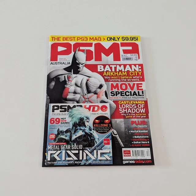 PSM3 AUSTRALIA MAGAZINE #12 Batman Arkham + DVD MGS Ri Cover Rare OOP ...