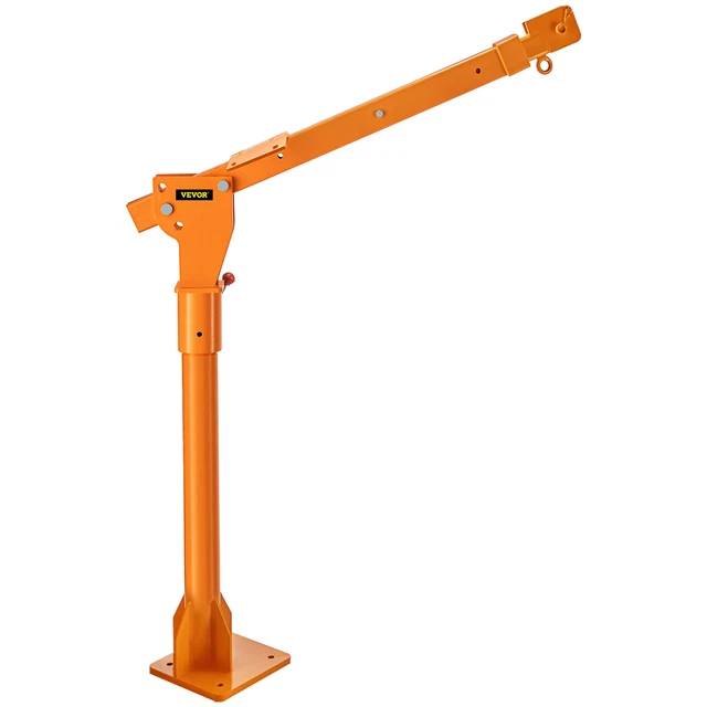 CADRE DE GRUE Davit Vevor 0,5 T/1100 lb treuil pivotant 360° monté sur ...