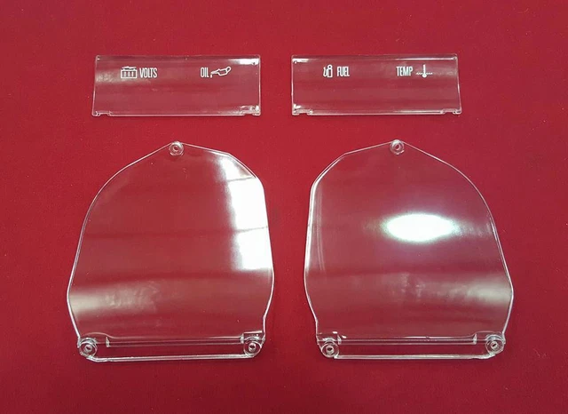FORD FALCON XA Xb Gt Dash Lens Kit Tacho Speedo Temp Oil Fuel Volt ...
