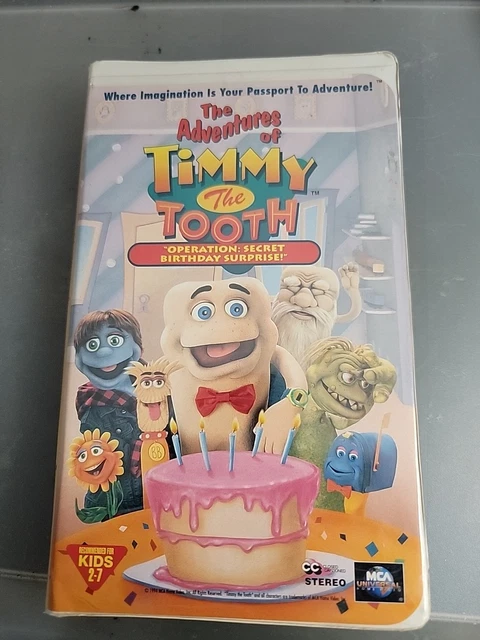 THE ADVENTURES OF Timmy the Tooth VHS, Operation Secret Birthday ...