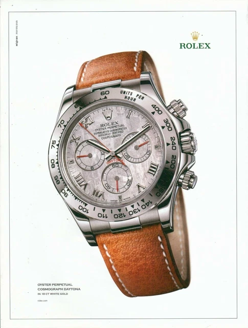 ROLEX MAGAZINE PRINT Ad OYSTER PERPETUAL COSMOGRAPH DAYTONA DAY-DATE ...