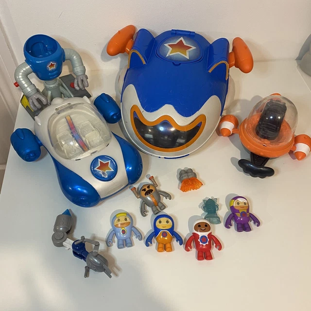 CBEEBIES GO JETTERS Bundle, Jet Pad, Vroomster, Figures, Grimbler, G.O ...