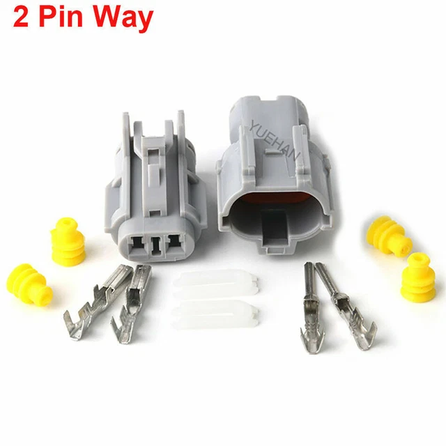 CAR WATERPROOF ELECTRICAL Wire Automotive Connector 2mm Terminals 2 Pin ...
