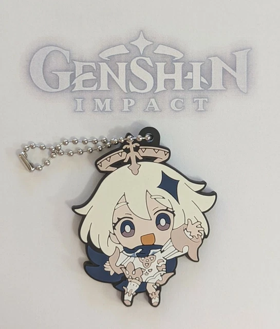 PAIMON GENSHIN IMPACT Rubber Strap Keychain New Official Japan Anime ...