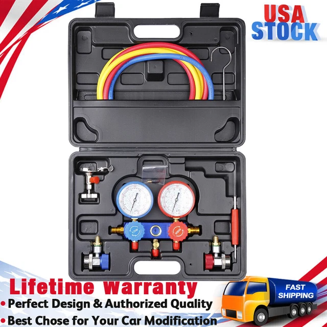 AIR CONDITIONER KIT HVA/C Manifold Gauge Set HVAC Refrigeration ...