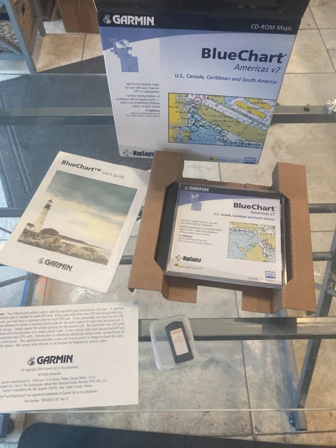 GARMIN VERSION AMERICAS V7 Bluechart Mapsource Nautical Maps and 128 ...