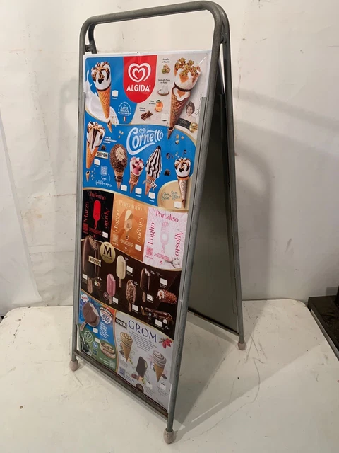 ESPOSITORE DOPPIO LISTINO Prezzi Gelati Algida EUR 180,00 - PicClick IT