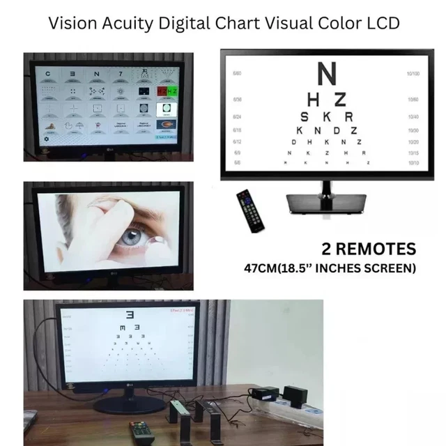 DIGITAL EYE CHART Vision Optics Visual Acuity Software Chart Used £329. ...