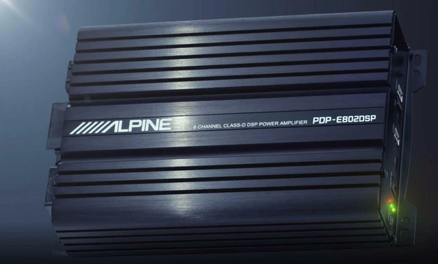 ALPINE PDP-E802DSP DIGITAL 8 Channel Dsp Amplifier Amp 8 X 100 Watt Rmx ...