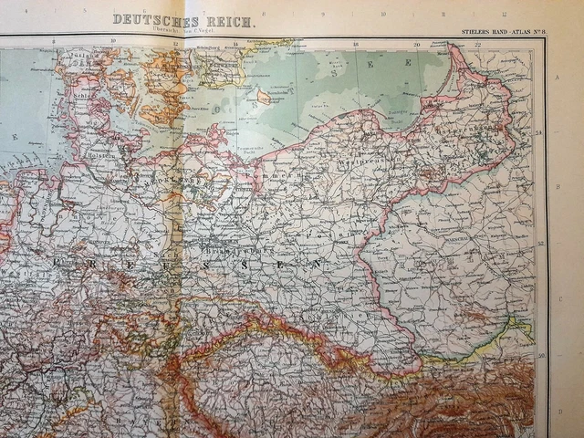1905 ANTIQUE MAP GERMANY Before WORLD WAR 1905 Antique Map £22.58 ...