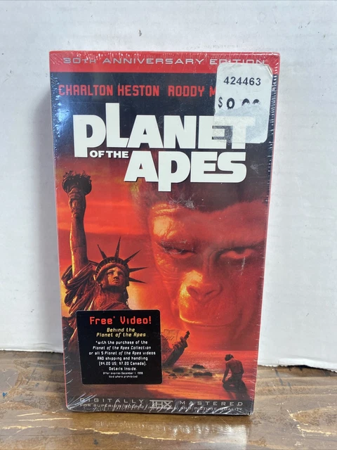 PLANET OF THE Apes VHS 30th Anniversary Edition THX, New Sealed With ...
