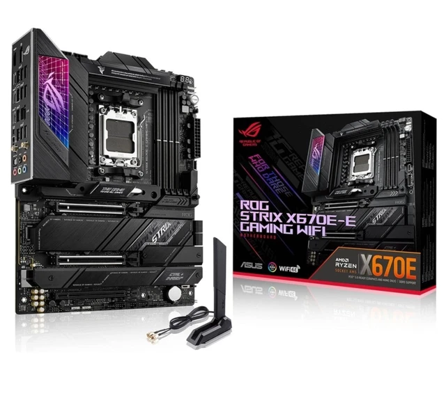 ASUS ROG STRIX X670E-F Gaming WiFi motherboard £362.68 - PicClick UK