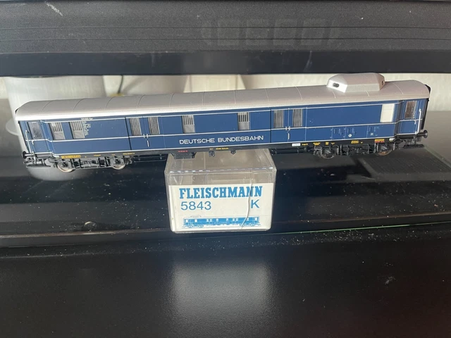 FLEISCHMANN 5843 K H0 Schnellzug-Gepäckwagen PW4üe der DB NEU + OVP EUR 59,99 - PicClick DE